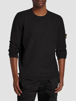 Stone Island Stretch-cotton Crewneck Sweater