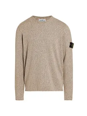 Stone Island Stretch-cotton Crewneck Sweater Dove Grey
