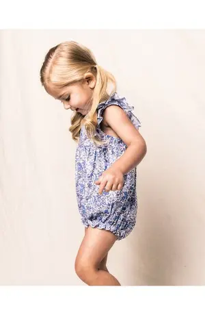 PETITE PLUME Fleur D'azur Ruffle Romper