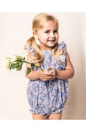 PETITE PLUME Fleur D'azur Ruffle Romper