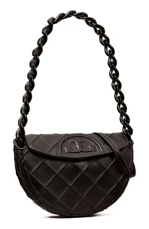 Tory Burch Mini Fleming Soft Crescent Shoulder Bag