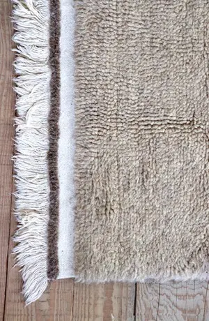 LORENA CANALS Steppe Woolable Washable Wool Rug - Sheep Beige