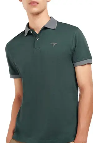 Barbour Cornsay Solid Polo Green Gables