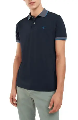 Barbour Cornsay Solid Polo Navy