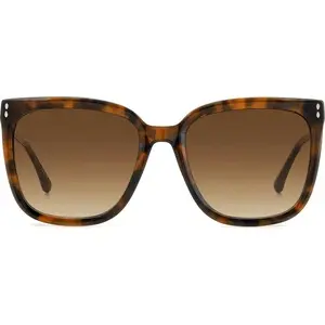Isabel Marant 57mm Gradient Square Sunglasses - Havana/brown Gradient