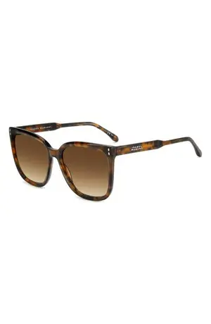 Isabel Marant 57mm Gradient Square Sunglasses - Havana/brown Gradient