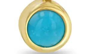 Zoe Chicco Dangling Turquoise Huggie Earrings