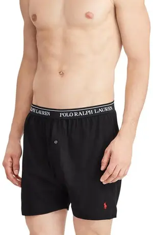 Polo Ralph Lauren Assorted 5-pack Knit Cotton Boxers Grey