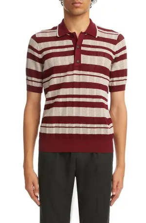 DRIES VAN NOTEN “STRIPE SWEATER POLO” DRIES VAN NOTEN | STRIPE POLO