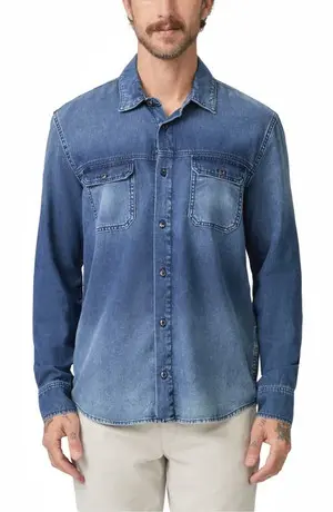 Paige Abraham Cotton & Lyocell Denim Button-up Shirt