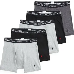 Polo Ralph Lauren Assorted 5-pack Cotton Boxer Briefs - Multicolor