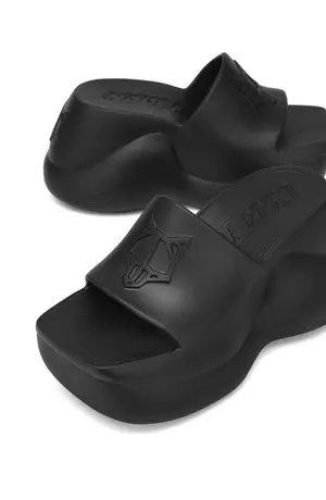 NAKED WOLFE Chic Platform Slide Sandal