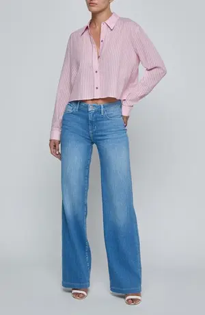 L'Agence Clayton Wide-leg Jeans - Getty
