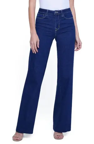 L'Agence Clayton Wide-leg Jeans