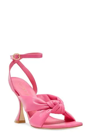 STUART WEITZMAN Stuart Weitzman Playa Ankle Strap 100 Knot Sandal Hot Pink