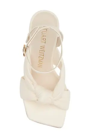 STUART WEITZMAN Playa Ankle Strap 100 Knot Sandal - Seashell