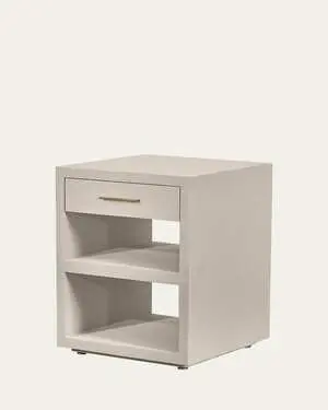 INTERLUDE HOME Livia Small Bedside Chest - Caribbean Sand