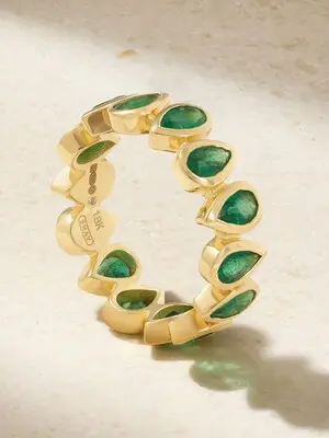 Shay 18-karat Emerald Eternity Ring - Gold