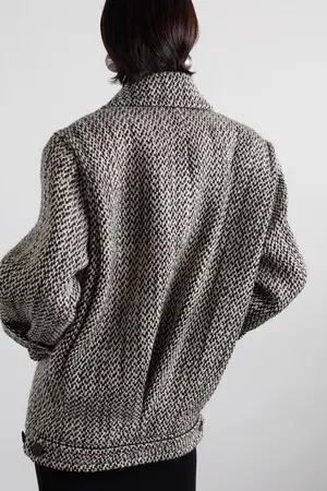 Saint Laurent Double-breasted Longline Wool Coat