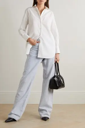 Another Tomorrow Net Sustain Oversized Organic Cotton Shirt