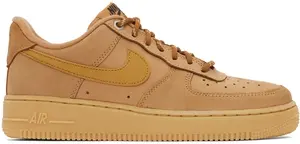 Nike Nike Tan Air Force 1 '07 Sneakers - Flax/wheat-gum Light