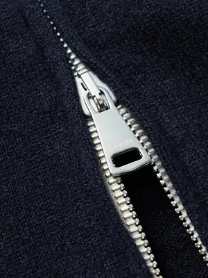 GHIAIA Cashmere Zip-up Sweater
