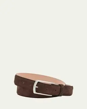 Zegna ZEGNA Triple Stitch Leather Belt Assorted