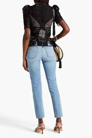 Zimmermann Gathered Cotton-blend Lace Top