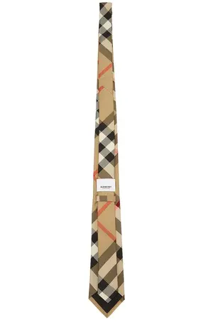 Burberry Exploded Check Neck Tie - Archive Beige