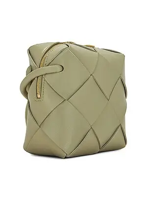 Bottega Veneta Mini Cassette Camera Bag In Olive