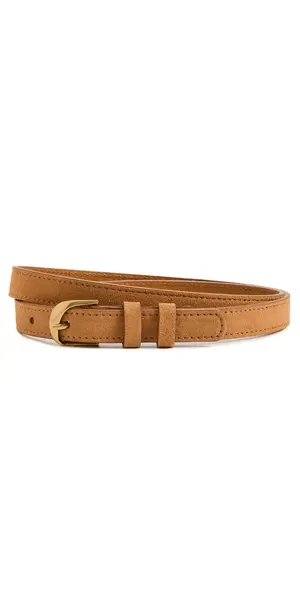 FRAME Petite Twist Buckle Belt Tan