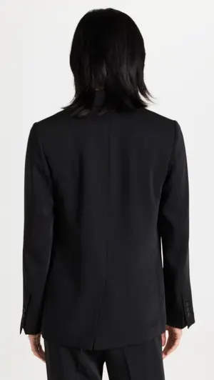 Vince Crepe Suiting Blazer - Black