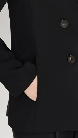 Vince Crepe Suiting Blazer - Black