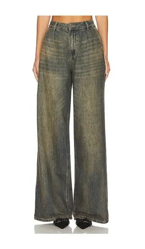 AFRM Turner Jeans - Tinted Grunge Wash