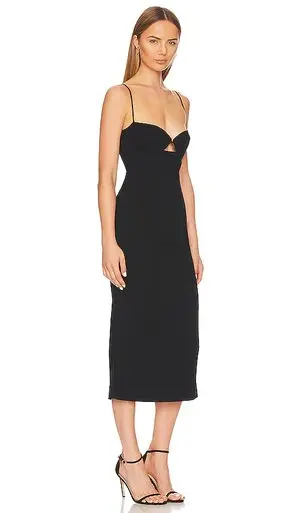 Bardot Vienna Midi Dress - Black