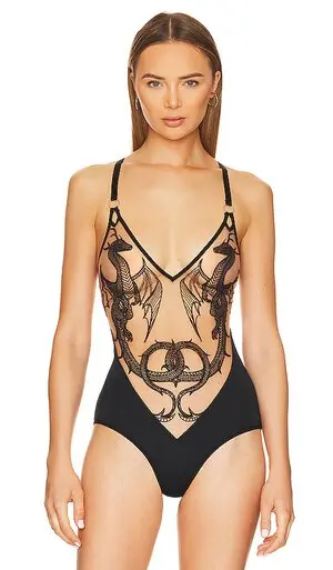 THISTLE AND SPIRE Dracona Bodysuit - Butterscotch