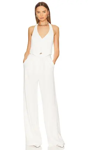 Amanda Uprichard Isadore Jumpsuit - Ivory