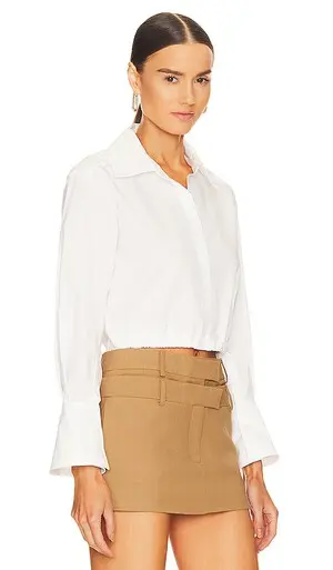 Simkhai Blythe Button Up Top - White