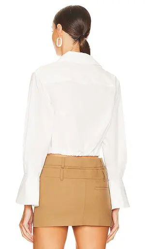 Simkhai Blythe Button Up Top - White