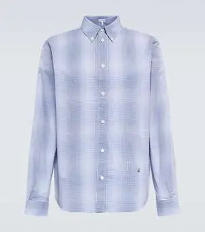 Loewe Checked Cotton Poplin Shirt