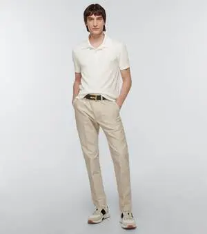 TOM FORD Cotton-blend Terry Polo Shirt