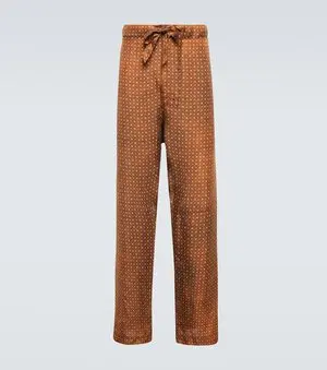 MAISON MARGIELA Printed Silk Pants