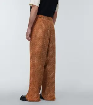 MAISON MARGIELA Printed Silk Pants