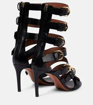 Alaïa Buckle Leather Sandals