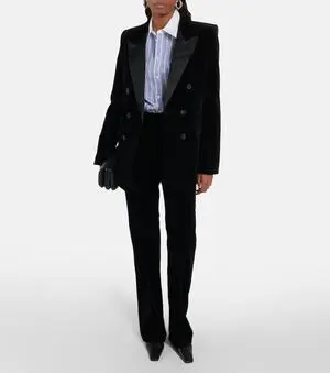 NILI LOTAN Valentine Velvet Blazer