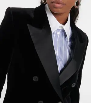 NILI LOTAN Valentine Velvet Blazer