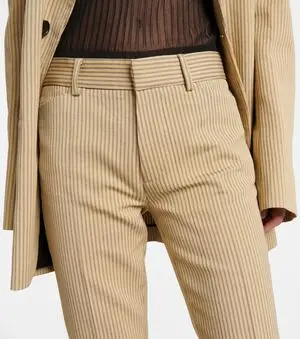 PETAR PETROV Cotton And Wool-blend Straight Leg Trousers