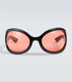 Gucci Oval Sunglasses - Black