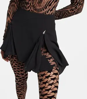 MUGLER Asymmetrical High-rise Miniskirt