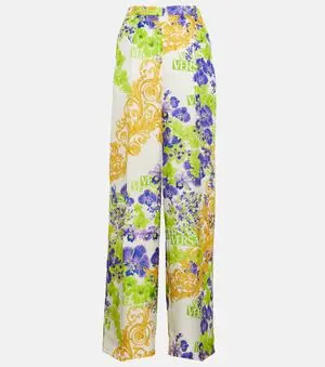 Versace Floral Pants For Women